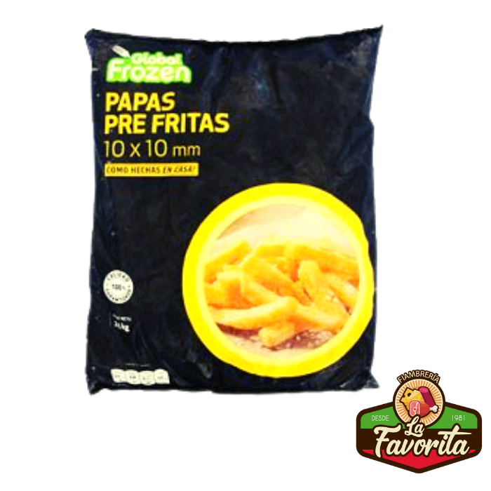Papas Fritas 10x10 Bolsa 2,5 Kg Global Frozen - Fiambrería La Favorita
