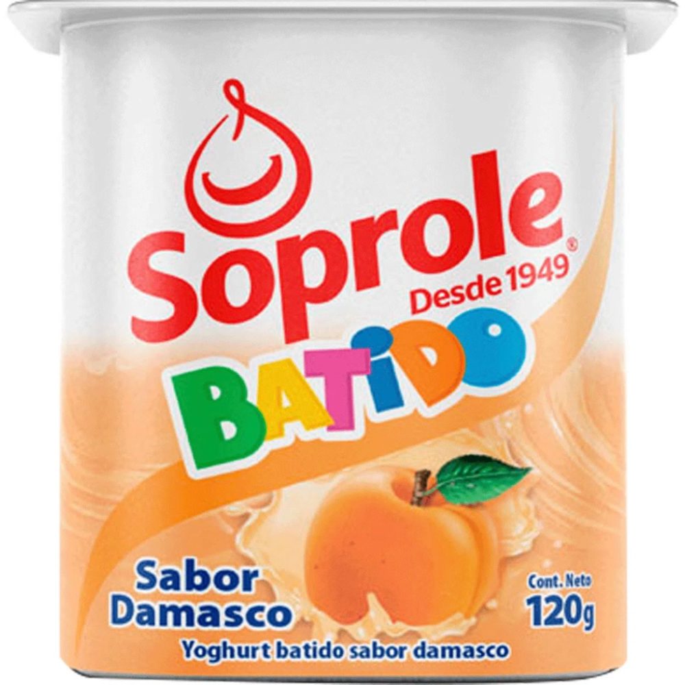 Yogurt Batido Damasco 120 Grs. Soprole - Fiambrería La Favorita
